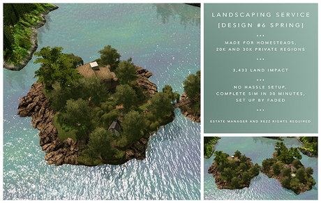 Second Life Marketplace - [F] Prefab Landscape 6 - Maple Hills (SPRING)